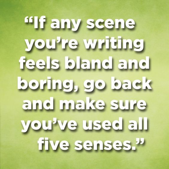 Writing Tip: Use the Senses | Libby Sommer, Author